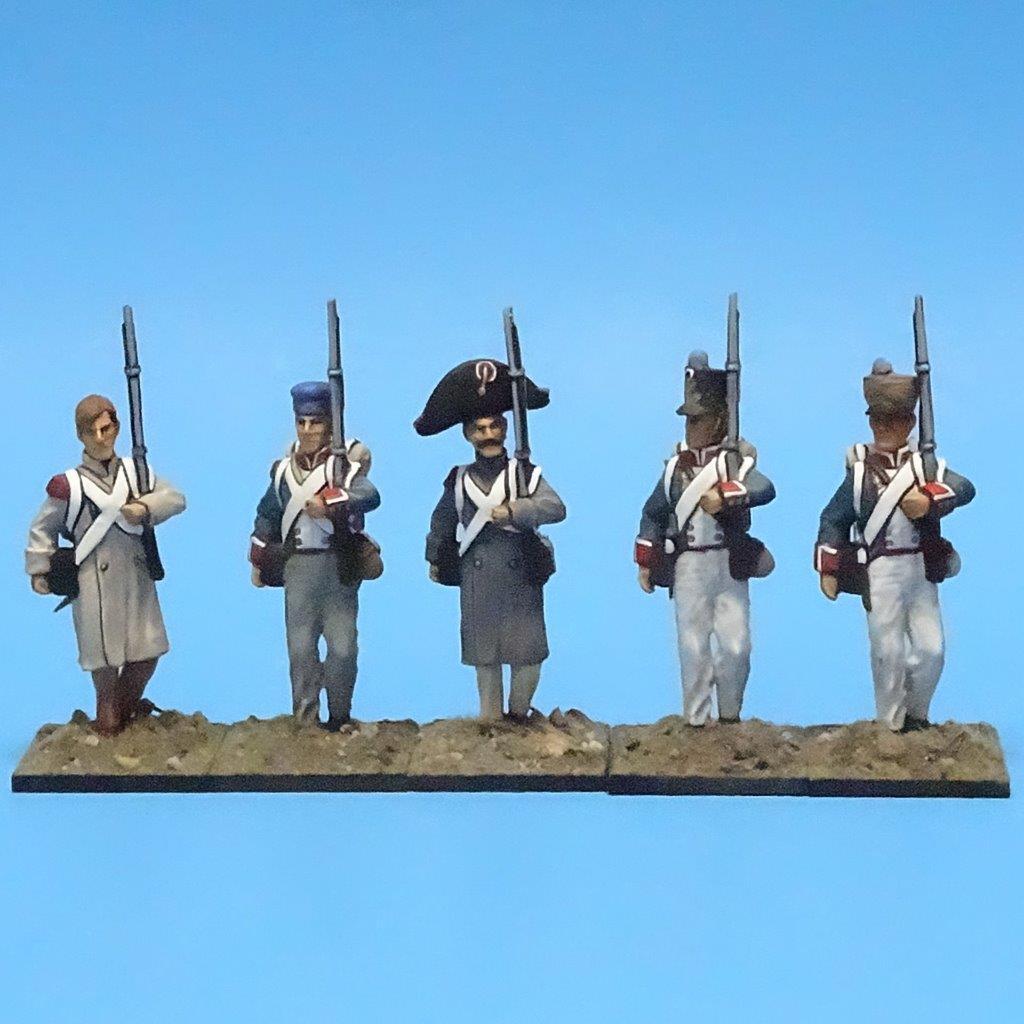 MI-447 - French Line Infantry - Napoleonic (5 figs) - All the King's ...
