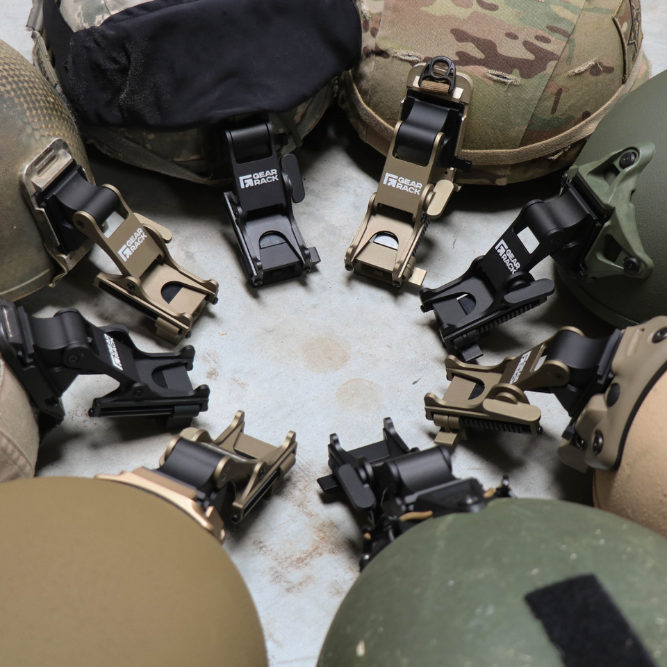 NEW Universal Rhino Mount NVG Full Metal Arm PVS-14 US Military Helmets ...