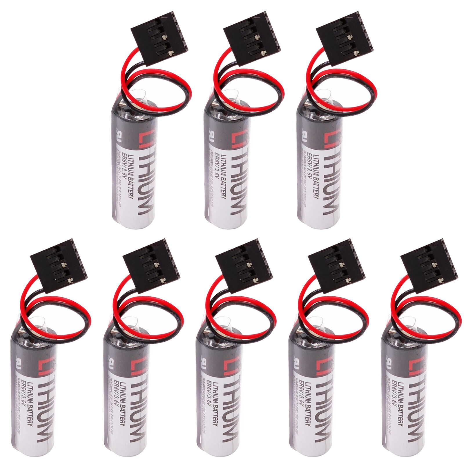 8 Pack TOSHIBA ER6V 3.6V ER6VC3N 3.6V 2000mAh Ultra Battery with ...
