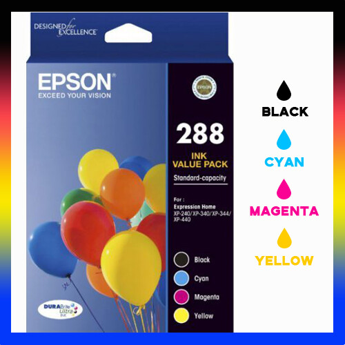 GENUINE Epson 288 Ink Cartridge XP-240 XP-340 XP-344 XP-440 T306192 ...