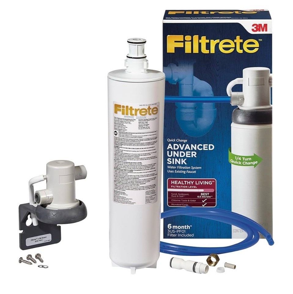 3M Filtrete Advanced Under Sink Quick Change Water Filtration System ...
