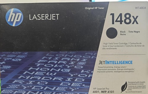 HP 148X High Yield Black Original LaserJet Toner Cartridge, ~9,500 ...