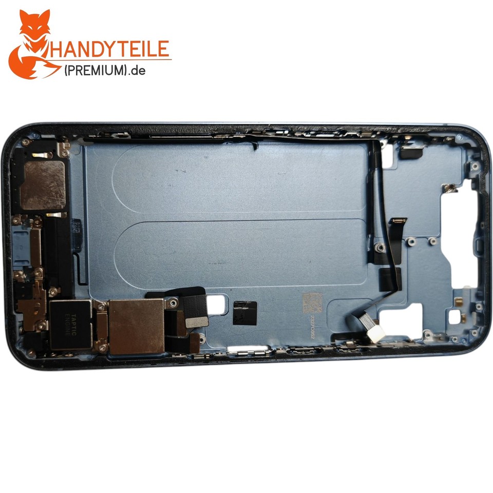 Original frame for iPhone 14 blue middle frame housing back cover E-SIM ...