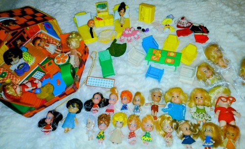 1960's Little Kiddles Clone Doll Lot (28) Kiddles Hasbro Kiddles ...
