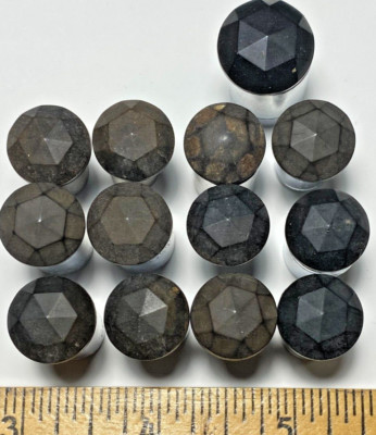lot of 13 Antique Civil War Era Goodyear Pat 1851 Buttons Faceted 5/8 ...