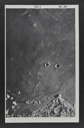1960 Lunar Moon Map Photo Plato D2-f Mount Wilson Observatory W252 ...