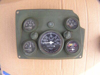 Hummwv M998 Humvee Instrument Cluster 60mph Cluster 145 Miles for parts ...