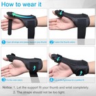 Universal Soft Thumb Wrist Brace Long COMBO for CMC MCP Pain Relief ...