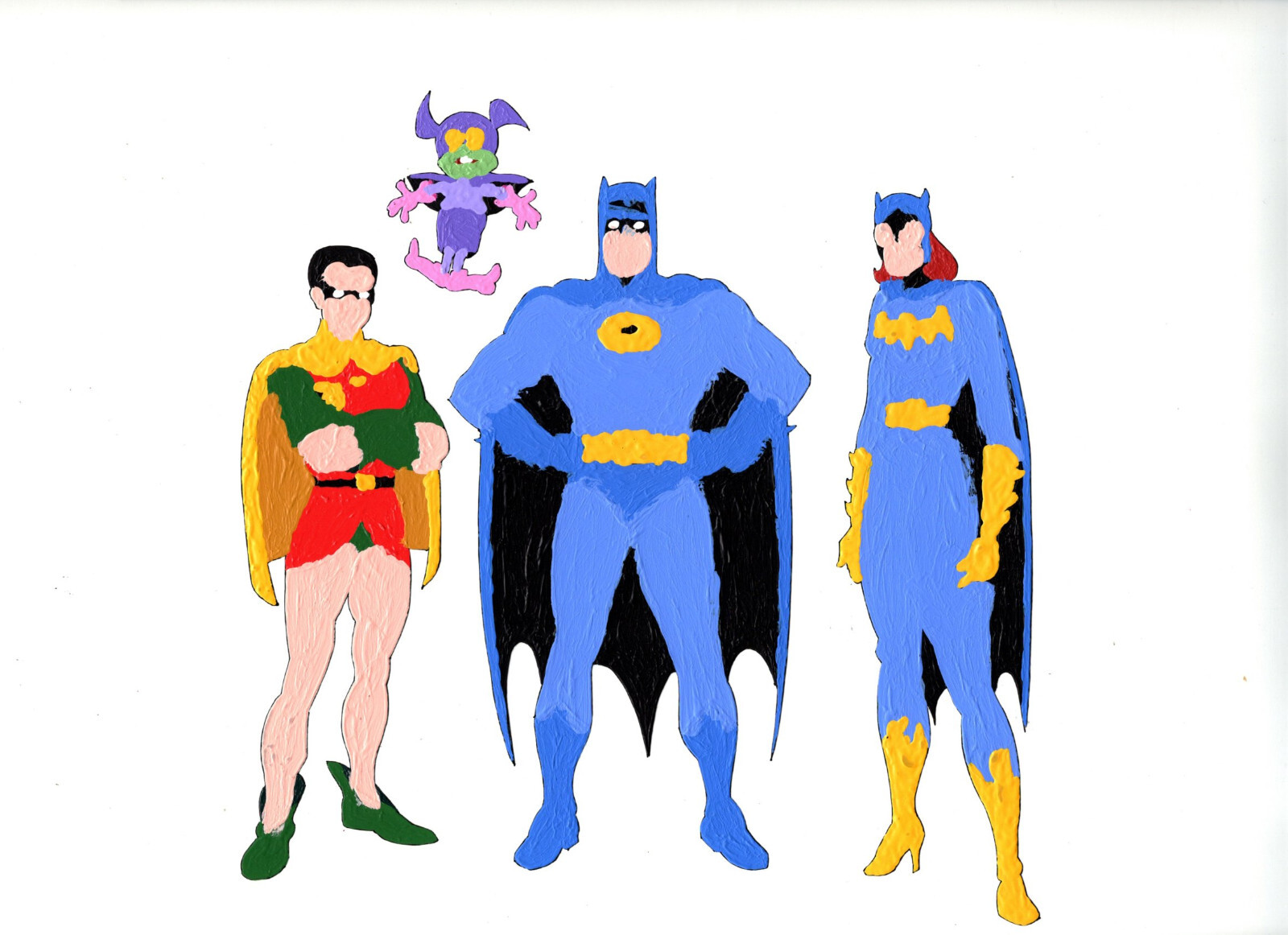 New Adventures of Batman Opening Scene 1977 TV Series Hand Paint ...