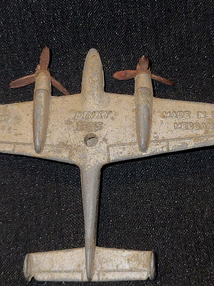 VINTAGE OLD DIE CAST TOY AIRPLANE DINKY TOYS ENGLAND BY MECCANO ...