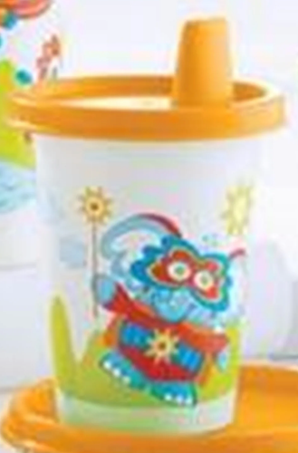 TUPPERWARE KIDS EARLY AGES STAGES SUPER HERO'S 7 oz BELL TUMBLER w ...