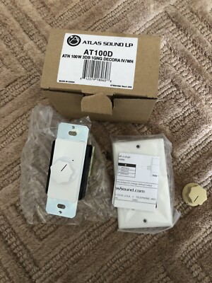 Atlas Sound LP AT100D ATN 100W 3DB 1GNG Attenuator Volume Control, New ...