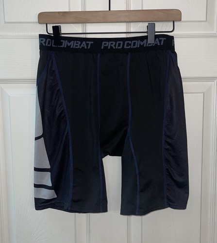 EPRO Mens PRO COMBAT COMPRESSION SHORTS LARGE Black/White | eBay
