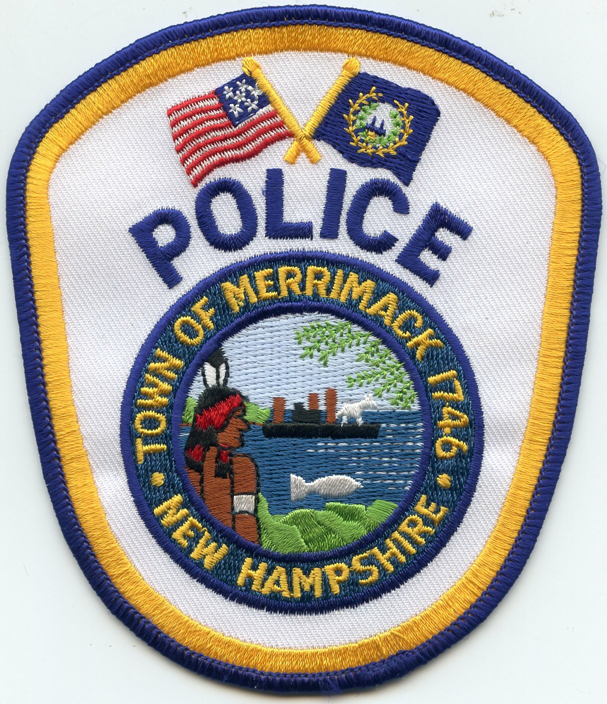 MERRIMACK NEW HAMPSHIRE NH Indian POLICE PATCH | eBay