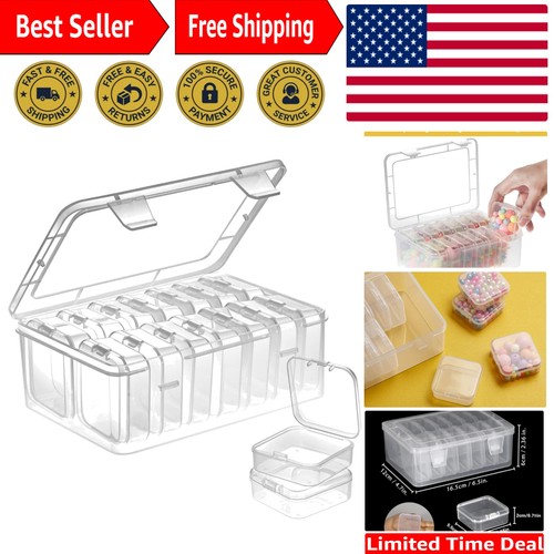 Durable & Portable Mini Clear Storage Cases - Ideal for Jewelry & Craft ...