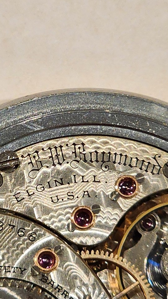 Elgin Pocket Watch 19 Jewels USA State Find 8578768 Keystone Base Metal ...