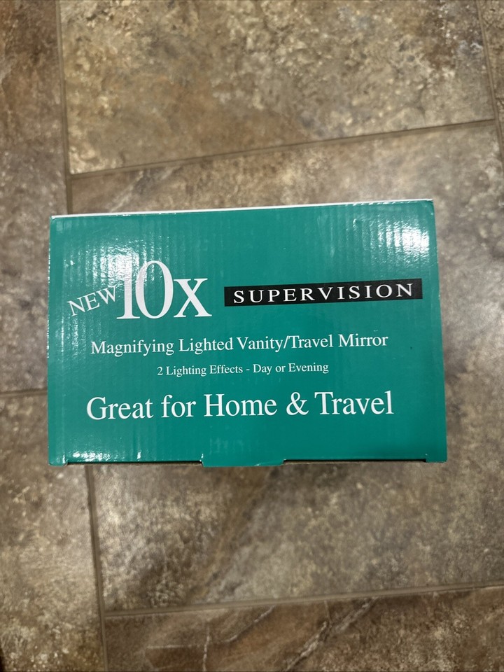 10x Floxite Magnifying Light Mirror New | eBay