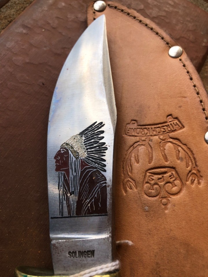 W2 German General Paul Bader Hunting Knife Solingen found in his estate ...