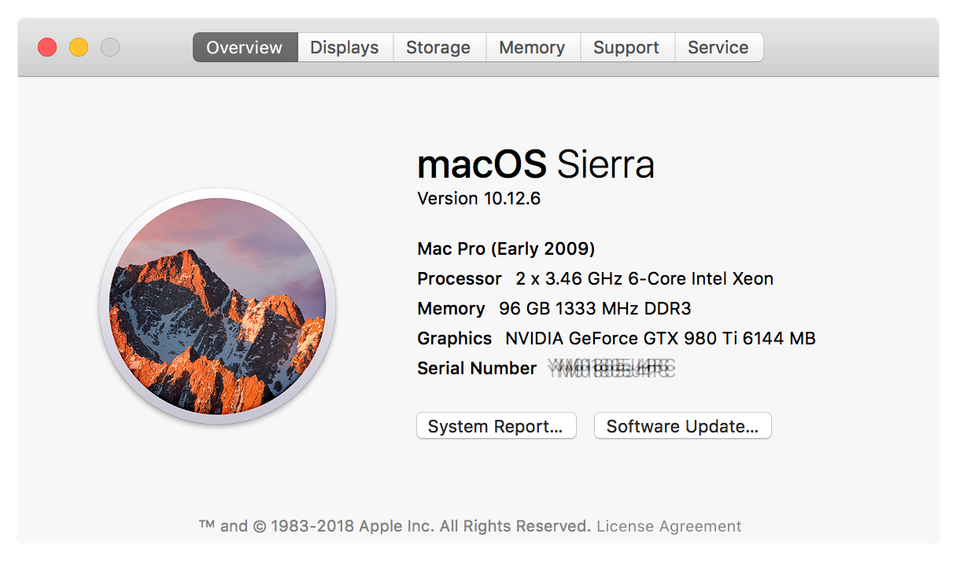 2009 Mac Pro 4,1- 5,1 CPU Tray with 12-Core 3.46GHz Xeon and 96GB RAM ...