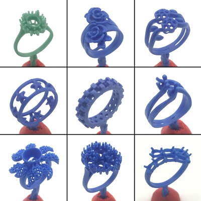 9PC Lost Wax Casting Ring Molds Patterns Jewelry WRB197 Flowers Roses ...