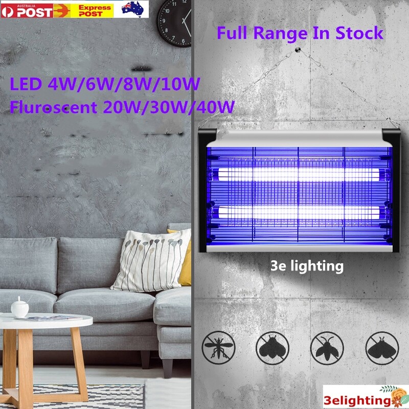 40W Electric UV Mosquito Fly Insect Pest Killer Bug Zapper Trap Lamp In ...