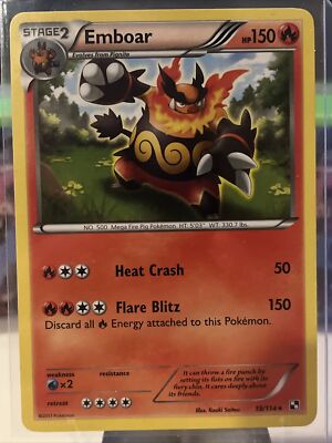 Pokémon TCG Emboar Black and White 19/114 Regular Exclusive LP | eBay