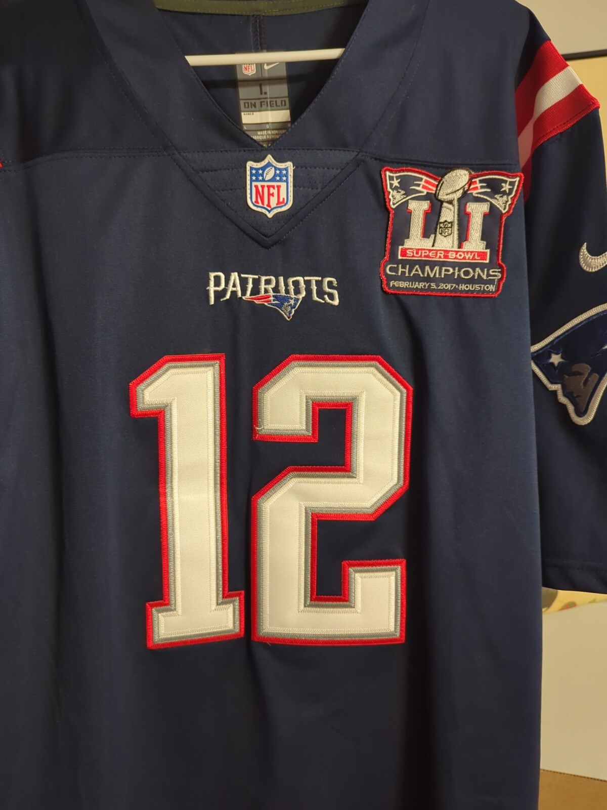New England Patriots Stitched Tom Brady Nike Color Rush Superbowl 51 ...