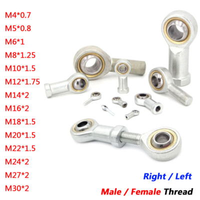 M4 to M30 Rod End joint Bearings Male/Female Right/Left Hand Thread SAT ...