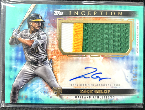 2024 Topps Inception - Aqua Zack Gelof Autograph Patch Card /50 | eBay