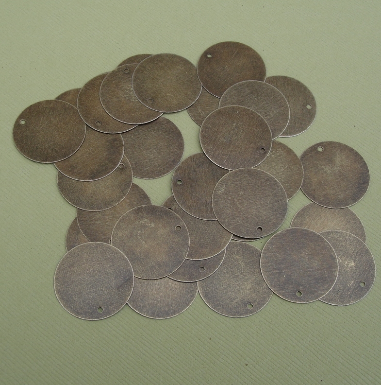 20pcs- Antiqued Bronz Flat Round Blank Disk 20mm. | eBay