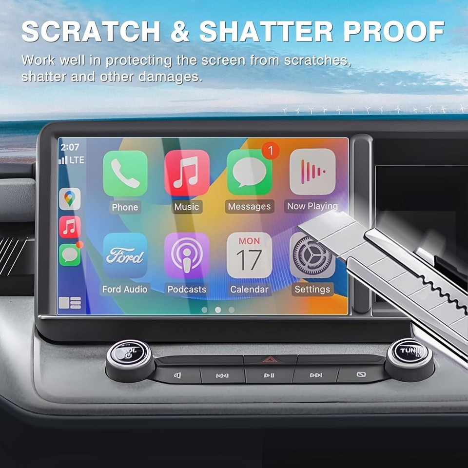 Reinforced Glass Center Navigation Screen Tempered Film For Ford ...