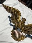 Old Vintage Antique 1958 USA made Syroco Eagle Patriotic Wall Plaque ...