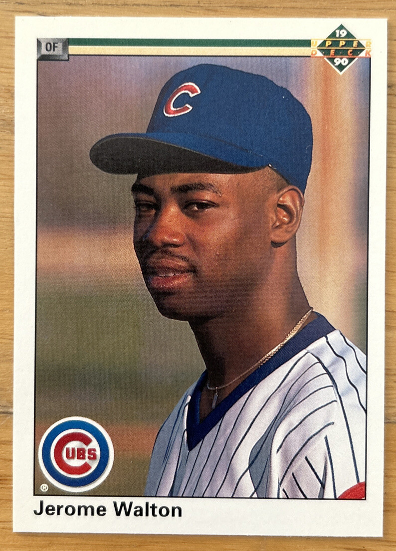 1989 Upper Deck Jerome Walton Baseball Card #345 Cubs OF High-Grade NM ...