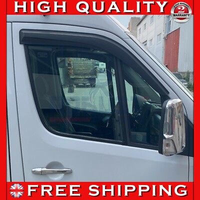 2X WIND RAIN SUN SMOKE GUARD DEFLECTORS FOR MERCEDES SPRINTER (2006 ...