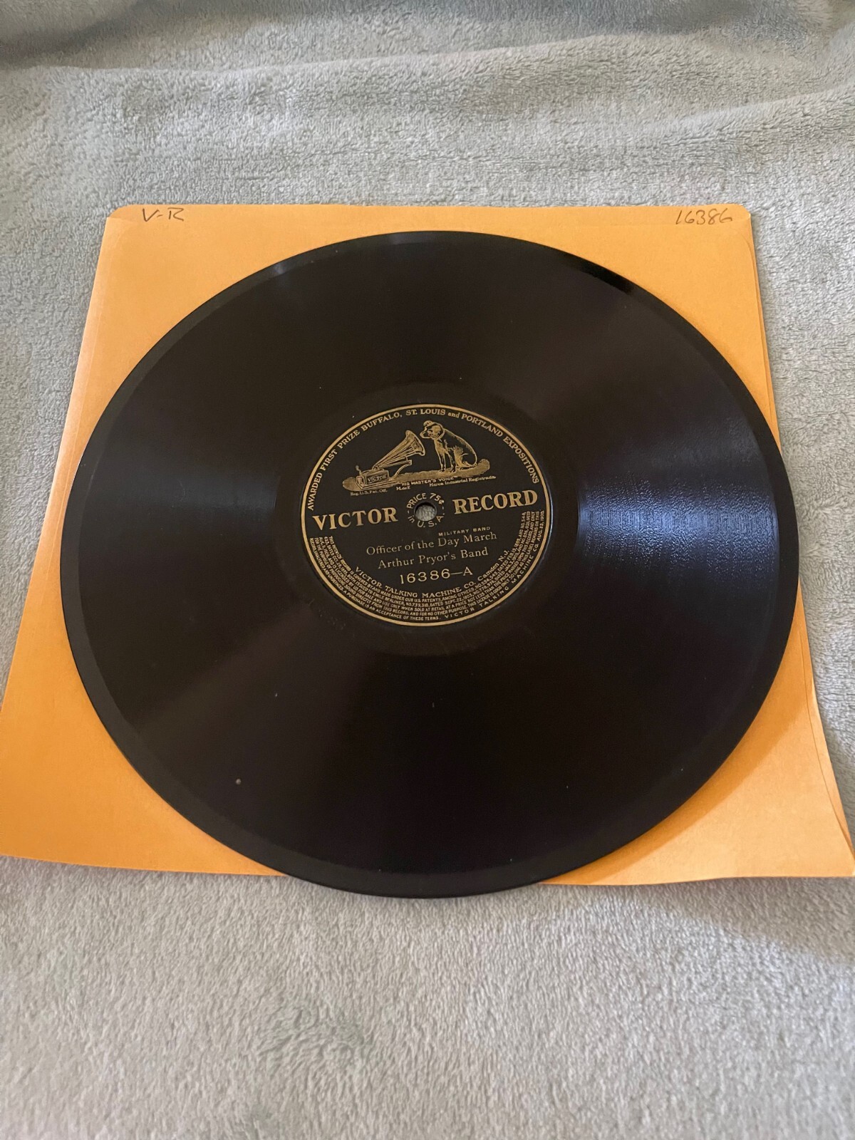 VICTOR Record 78 rpm 16386 OFFICER OF THE DAY MARCH / KING COTTON MARCH ...