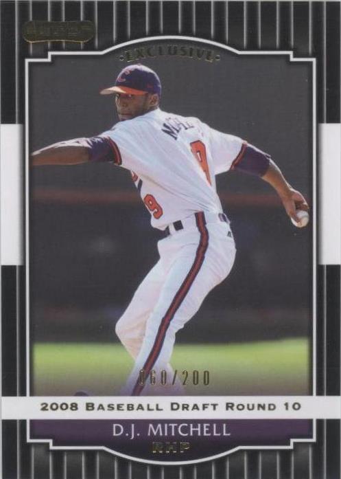 2008 Razor Signature Series - D.J. Mitchell #46 Black /200 (RC) for ...