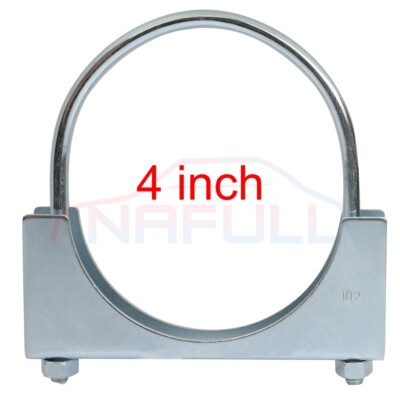 4" U-Bolt Uclamp Muffler Saddle Exhaust Pipe Rod Down Pipe Clamp | eBay