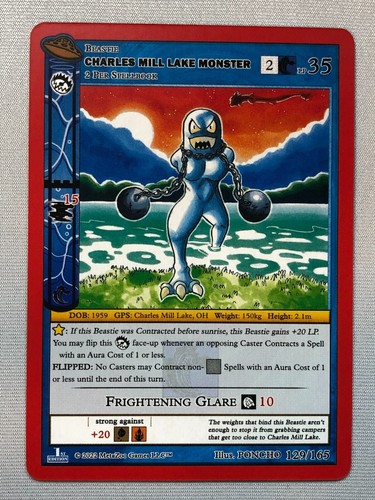 MetaZoo UFO: First Edition Charles Mill Lake Monster 129/165 NM/M | eBay