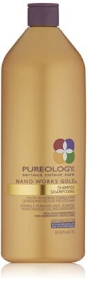 Pureology Nano Works Gold Shampoo 33.8 oz LITER | eBay