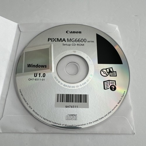 Canon Pixma Mg6600 Series Setup Cd-ROM | eBay