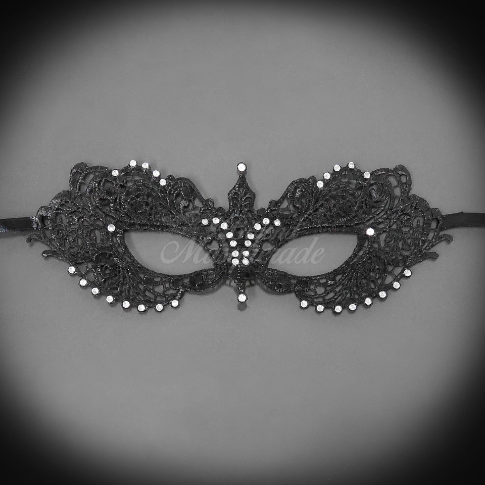 Lace Masquerade Mask RHINESTONES Anastasia Christian Ball Mask | eBay