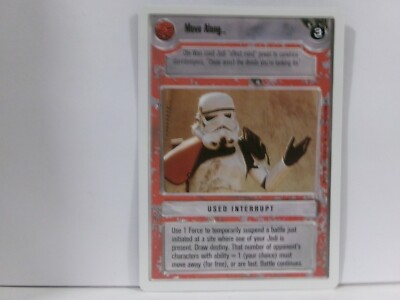 1995 Star Wars CCG: Premiere Unlimited White Border Move Along UNPLAYED ...