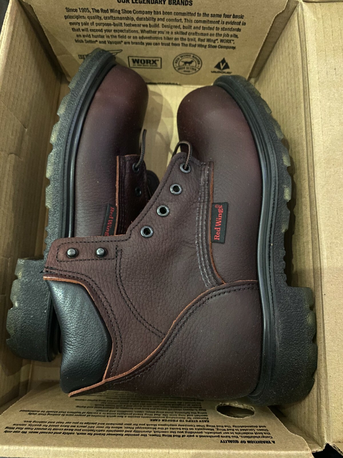 Auth NIB. Red Wing Work Boots 2406 SUPERSOLE® 2.0 MEN'S 6-INCH SAFETY ...