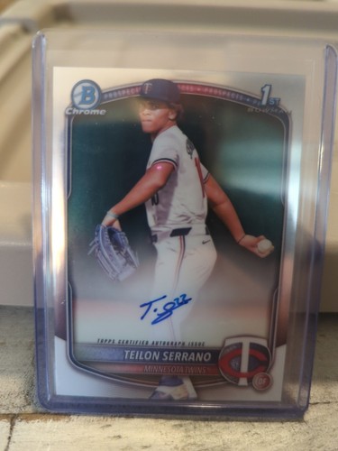 2025 Bowman Chrome Teilon Serrano Auto Autograph Card CPA-TS 1st Bowman ...