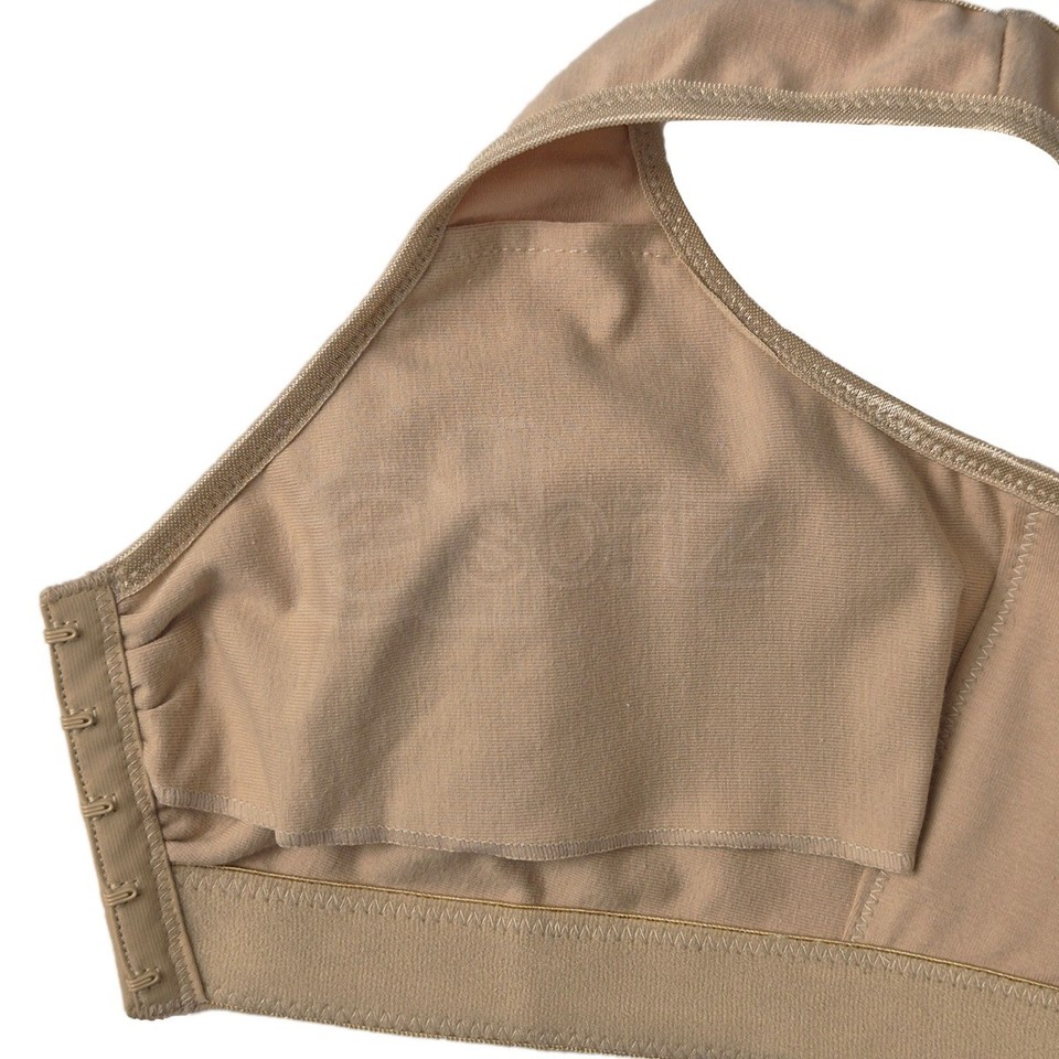 Ladies Gemm Front Fastening Bra & Pockets Mastectomy Non Wired Stretch ...