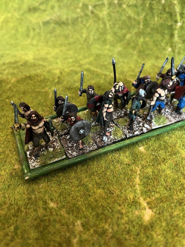 Dark Ages Irish Warriors X19 Pro Painted 28MM Metal Crusader Miniatures ...