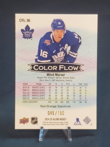 2024-25 Allure Mitch Marner Color Flow Red-Orange Spectrum /150 | eBay