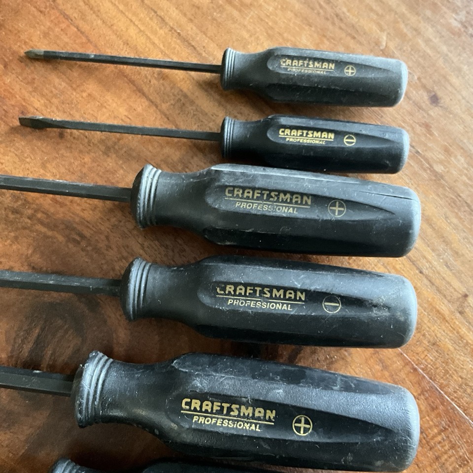 8 Screwdriver Set Craftsman Industrial Professional USA Phillips ...