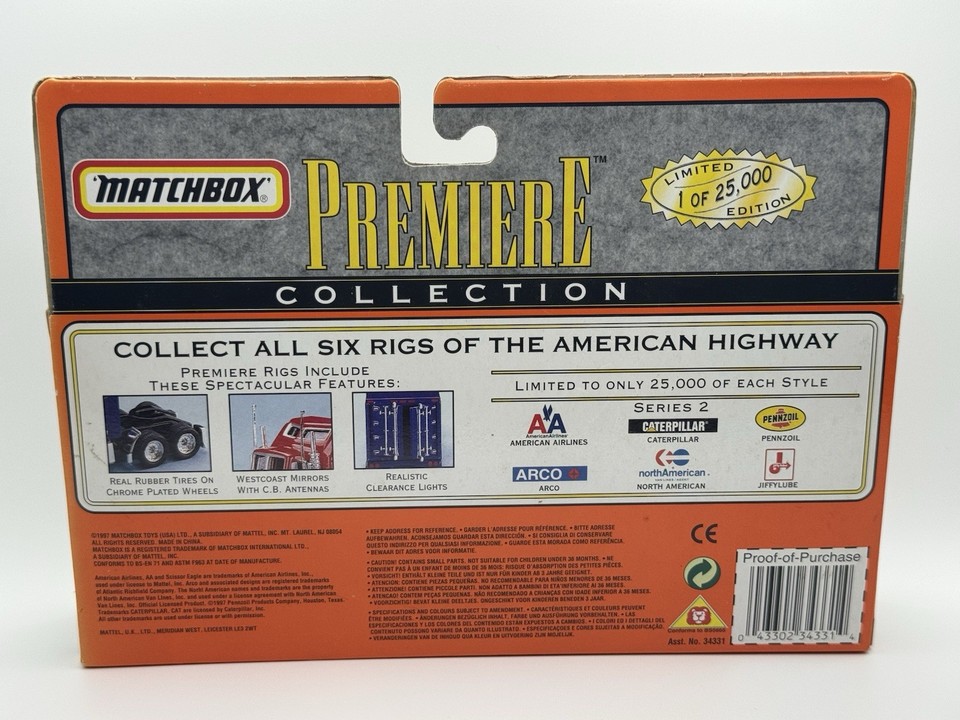 Matchbox Premiere Collection RIGS Ford Aeromax North American Moving ...