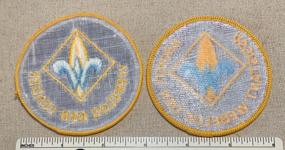 VTG WEBELOS DEN LEADER & ASSISTANT Cub Scout Leader Position Badge ...